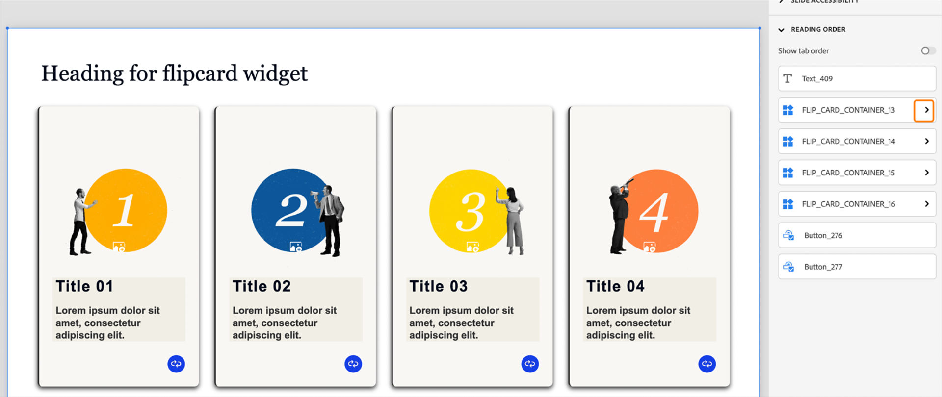 Create accessible eLearning content in Adobe Captivate