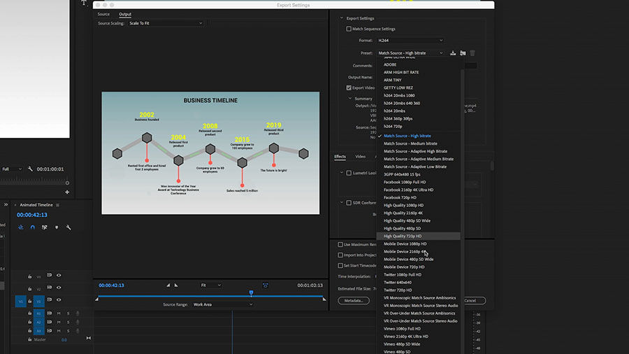 Create an animated infographic