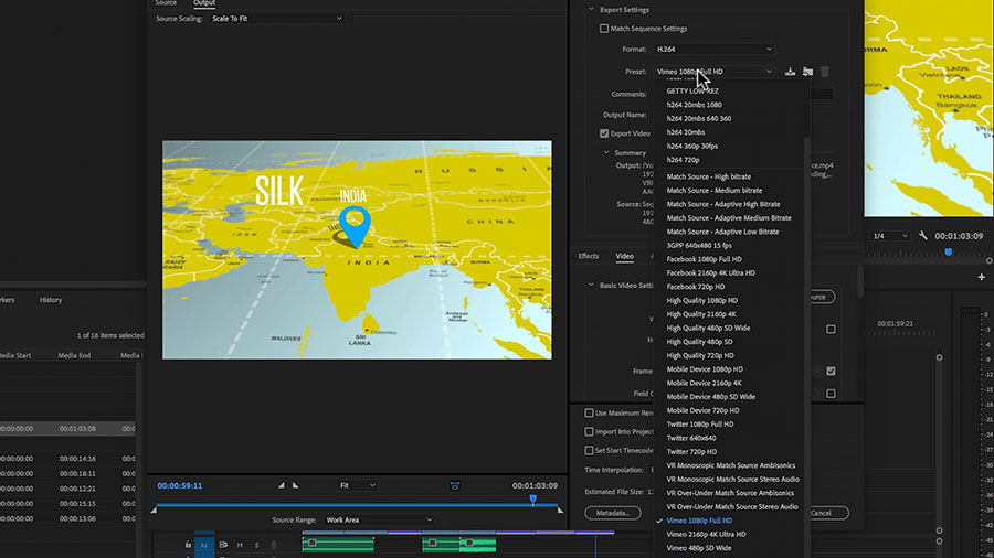 Create an animated map