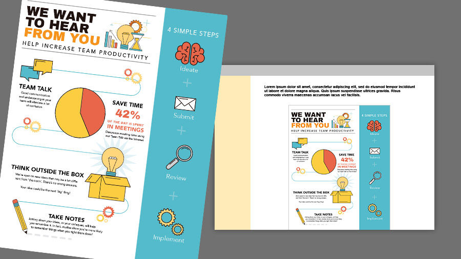 Create a company guidelines infographic