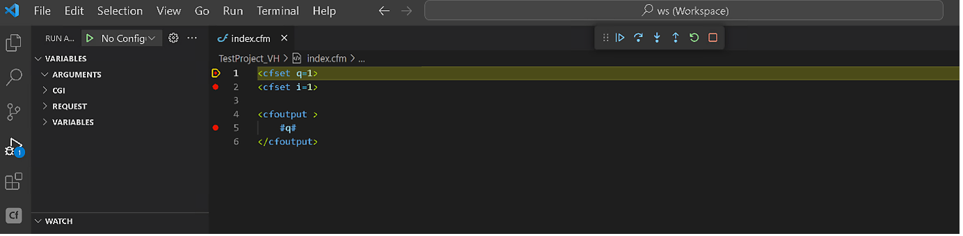 Debug code in Virtual Host in VS Code plugin in ColdFusion Debug code in Virtual Host in VS Code plugin in ColdFusion