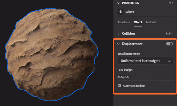 Material displacement | Substance 3D Stager Material displacement | Substance 3D Stager