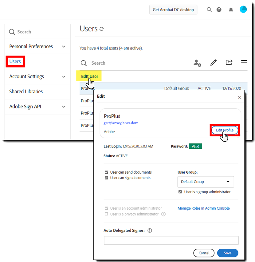 Manage user entitlements for Acrobat Online apps and e-signature services Manage user entitlements for Acrobat Online apps and e-signature services