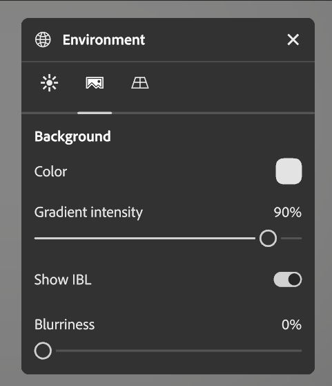 The Environment panel