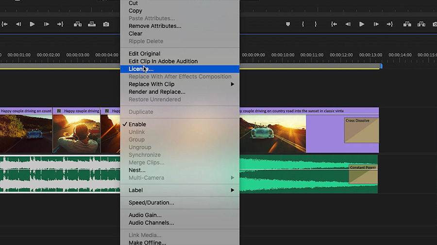 How to find Adobe Stock audio clips
