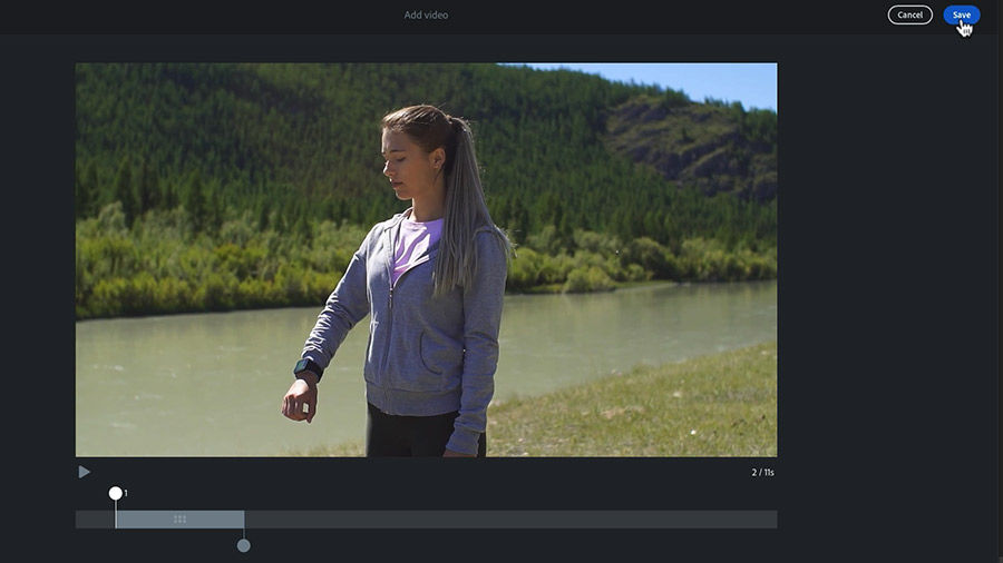Produce a looping animation with Adobe Stock and Spark Video