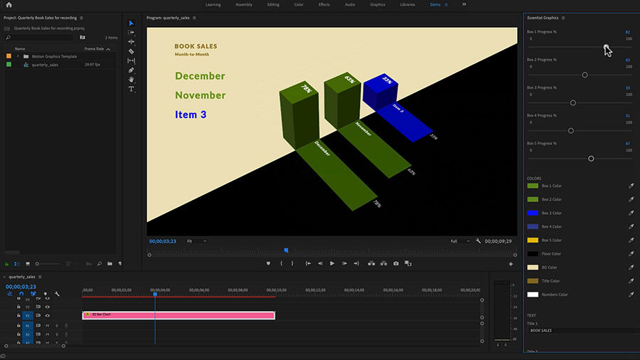 Bring your presentation data to life with Adobe Stock and Premiere Pro