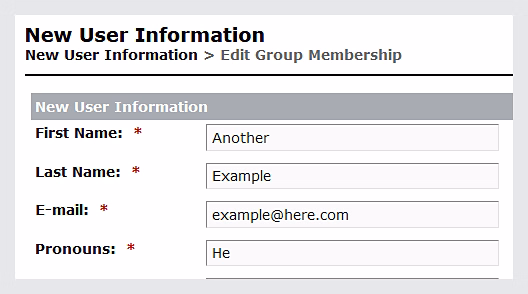 Connect Central Edit User Information Connect Central Edit User Information