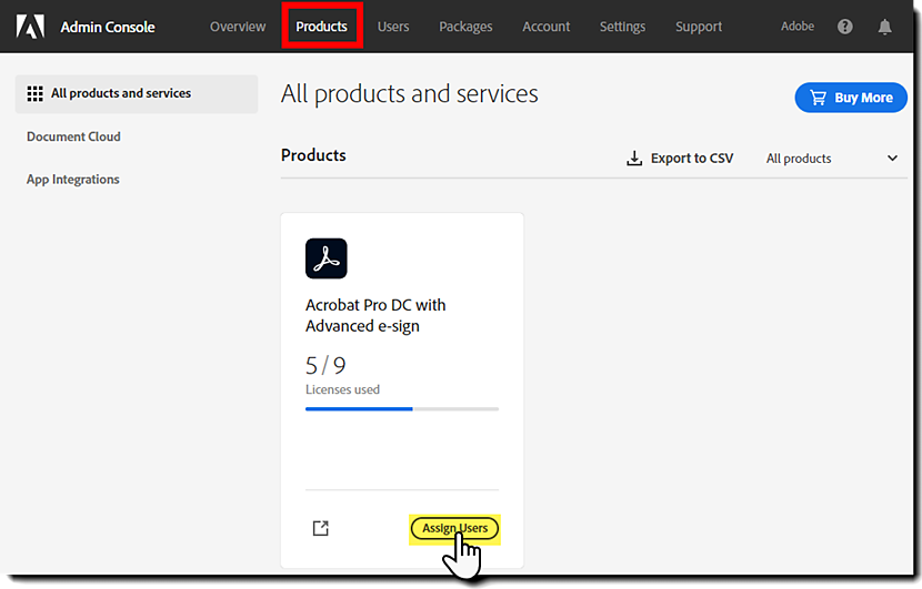 Manage user entitlements for Acrobat Online apps and e-signature services Manage user entitlements for Acrobat Online apps and e-signature services