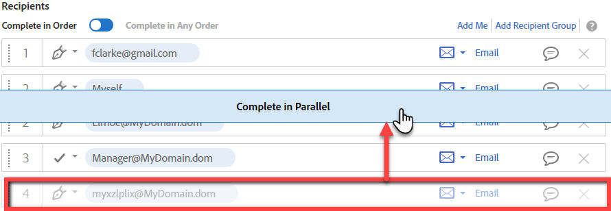 Enable hybrid recipient routing