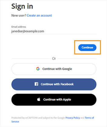 Passwordless authentication options for your Adobe apps and services