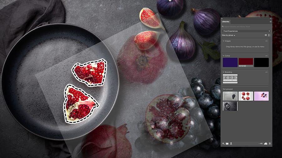 How to simulate a flat lay photo by combining stock imagery in Photoshop