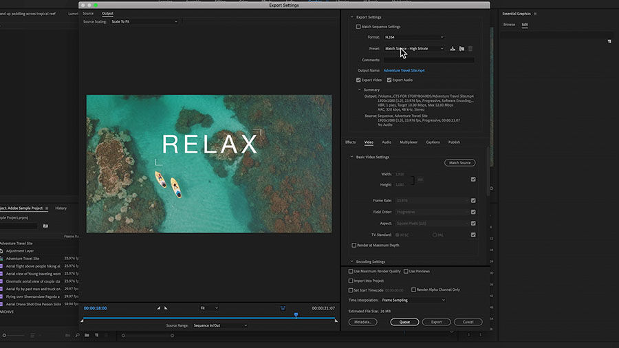 How to add full video background web pages