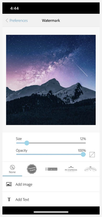 Add watermark to your images
