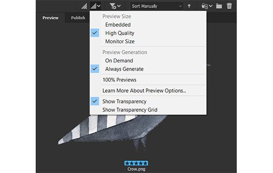 Cómo utilizar los paneles de Adobe Bridge y administrar espacios de ...
