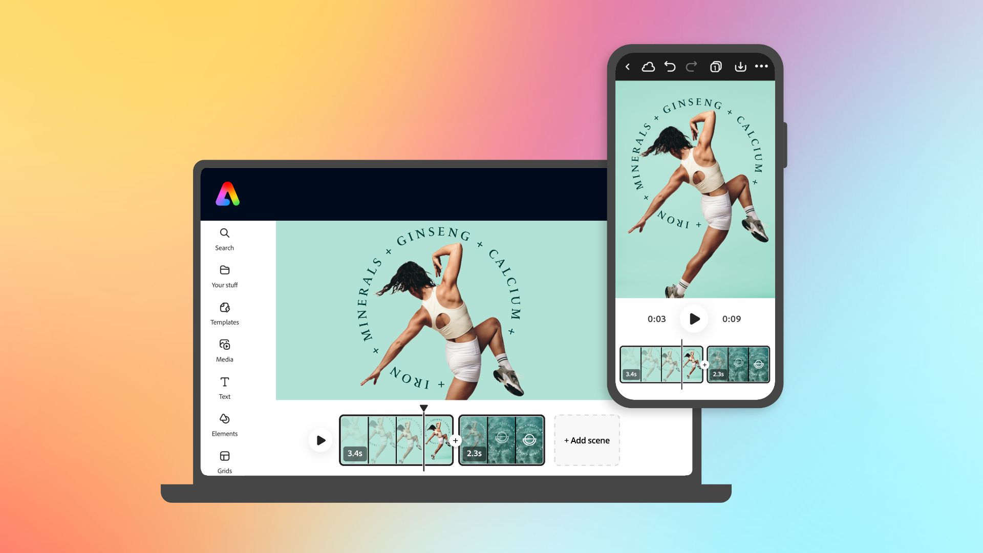 Feature Summary for Adobe Express mobile (beta)