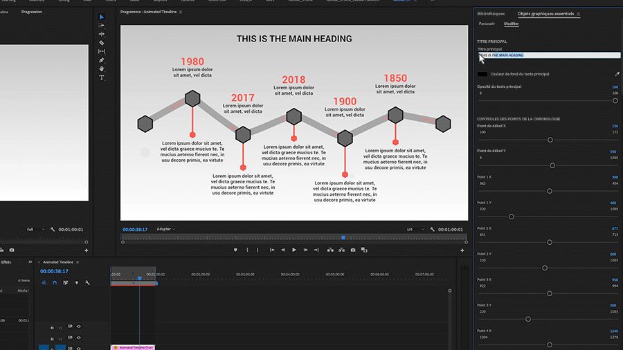Création d'une infographie animée