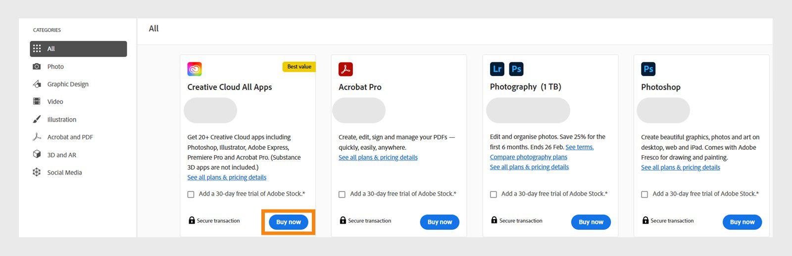 Pay for your Adobe purchases using SEPA