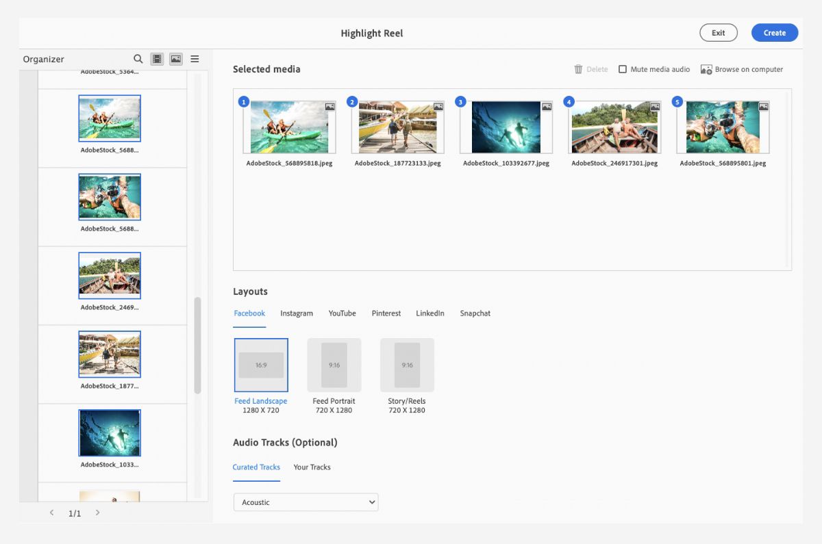 Creating Highlight Reel