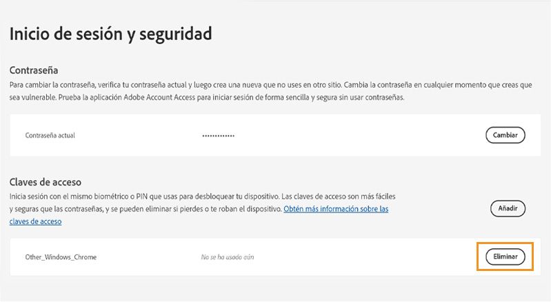 Iniciar sesión de forma segura con una clave de acceso