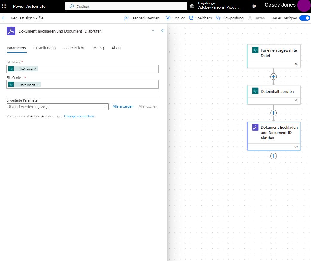 Einstellung von Acrobat Sign für SharePoint Online: Workflow-Migration