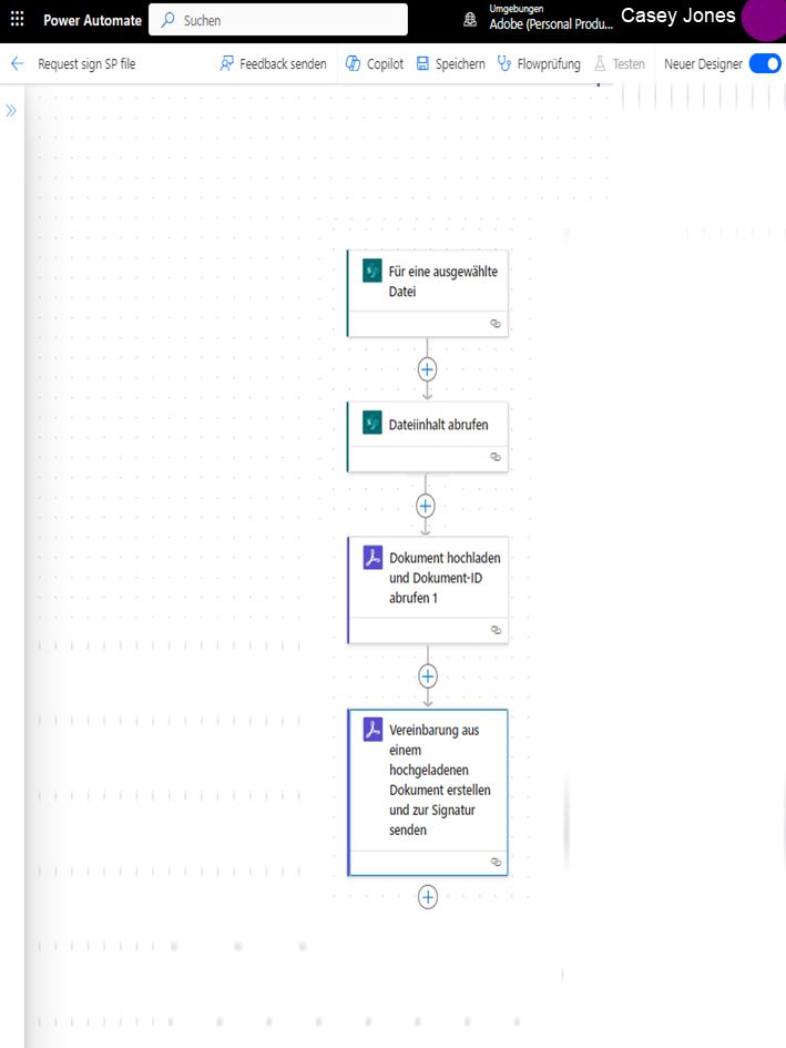Einstellung von Acrobat Sign für SharePoint Online: Workflow-Migration