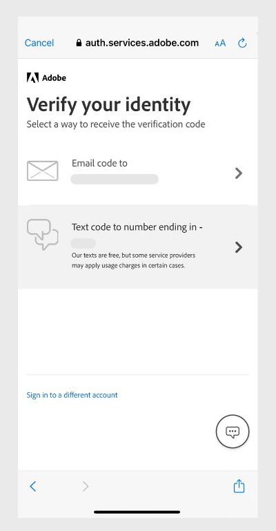 Passwordless authentication options for your Adobe apps and services